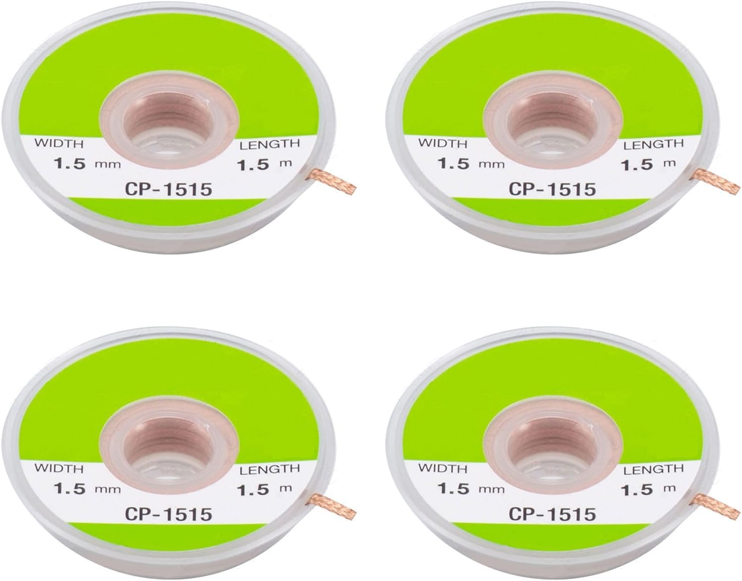 4Pcs Desoldering Braid Wire, 1.5mm Electrical Solder Wire Wick ...