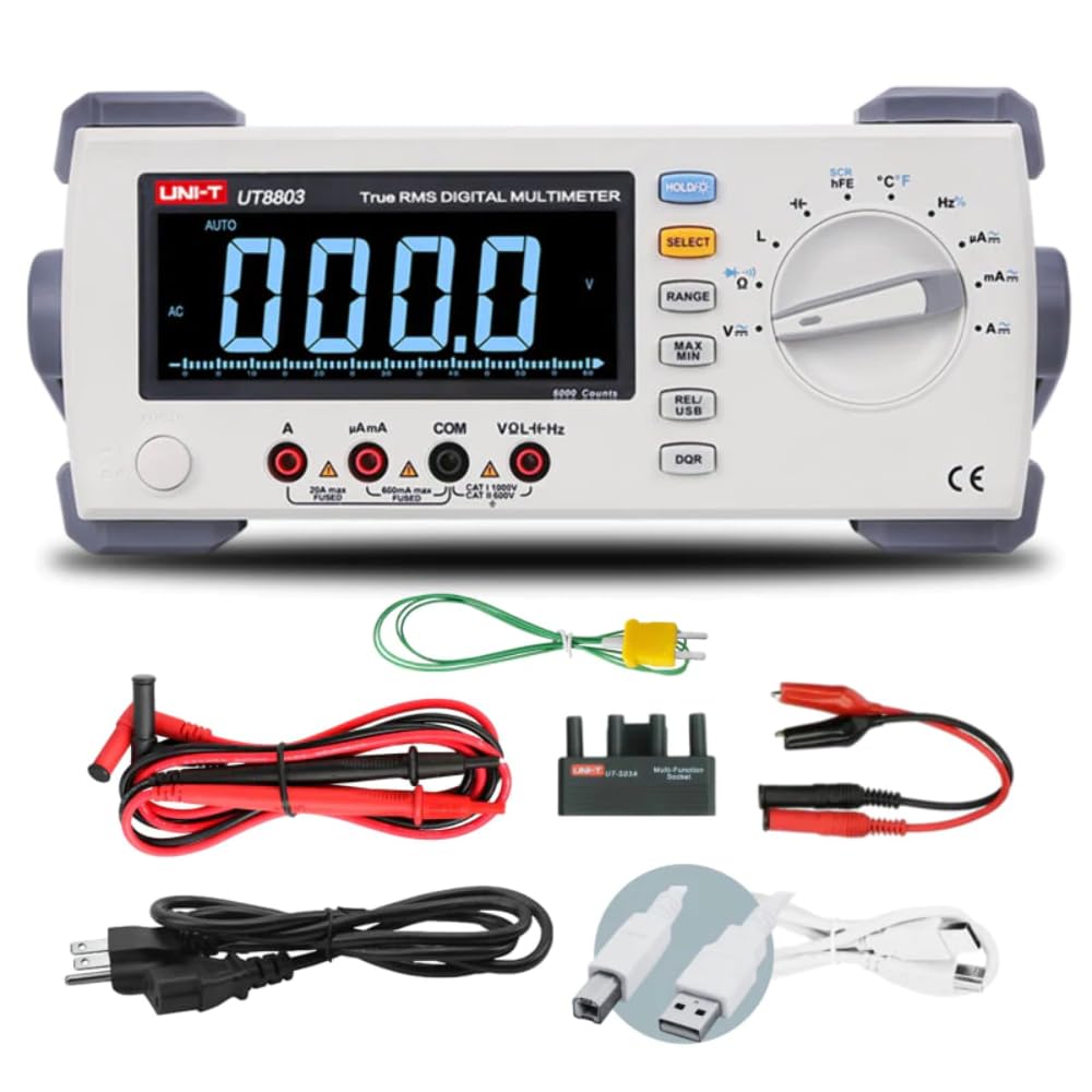 UNI-T UT8803E Digital Multimeter 200000 Counts 100kHz Frequency ...