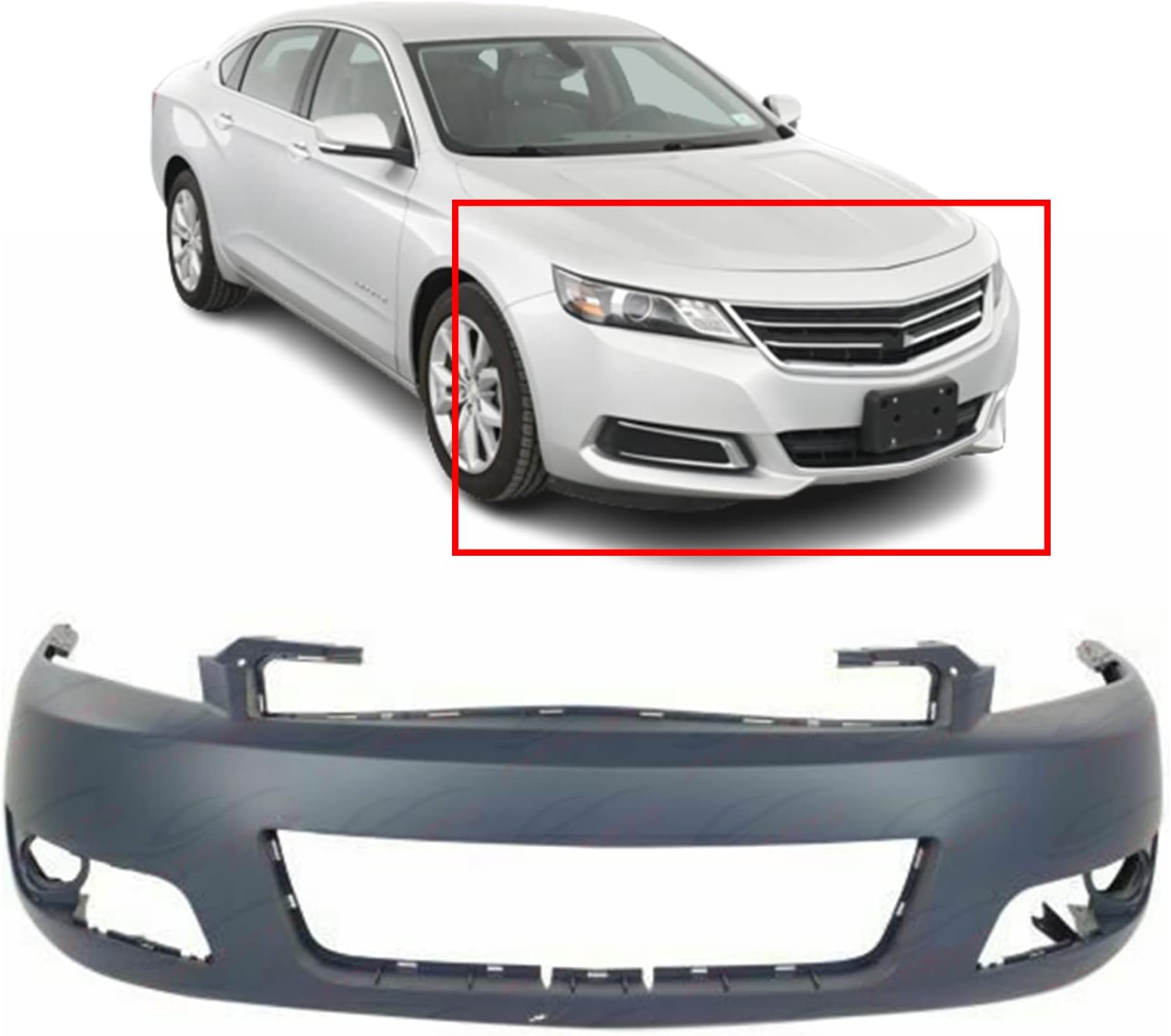 Amazon.com: Garage-Pro Front Bumper Cover Compatible with Chevrolet ...