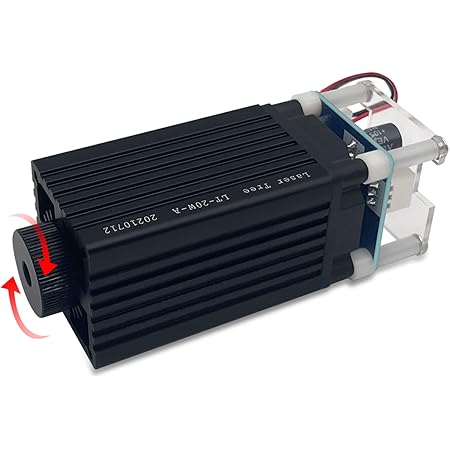 20W Diode Laser Module for CNC Machine 3018 PRO, Cylindrical Laser ...