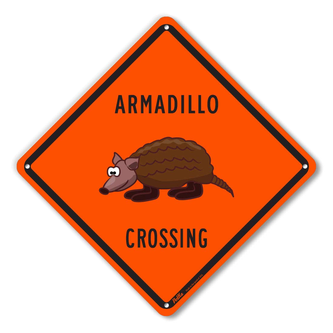 PetKa Signs and Graphics PKAC-0322-NA_10x10 "Armadillo Crossing ...