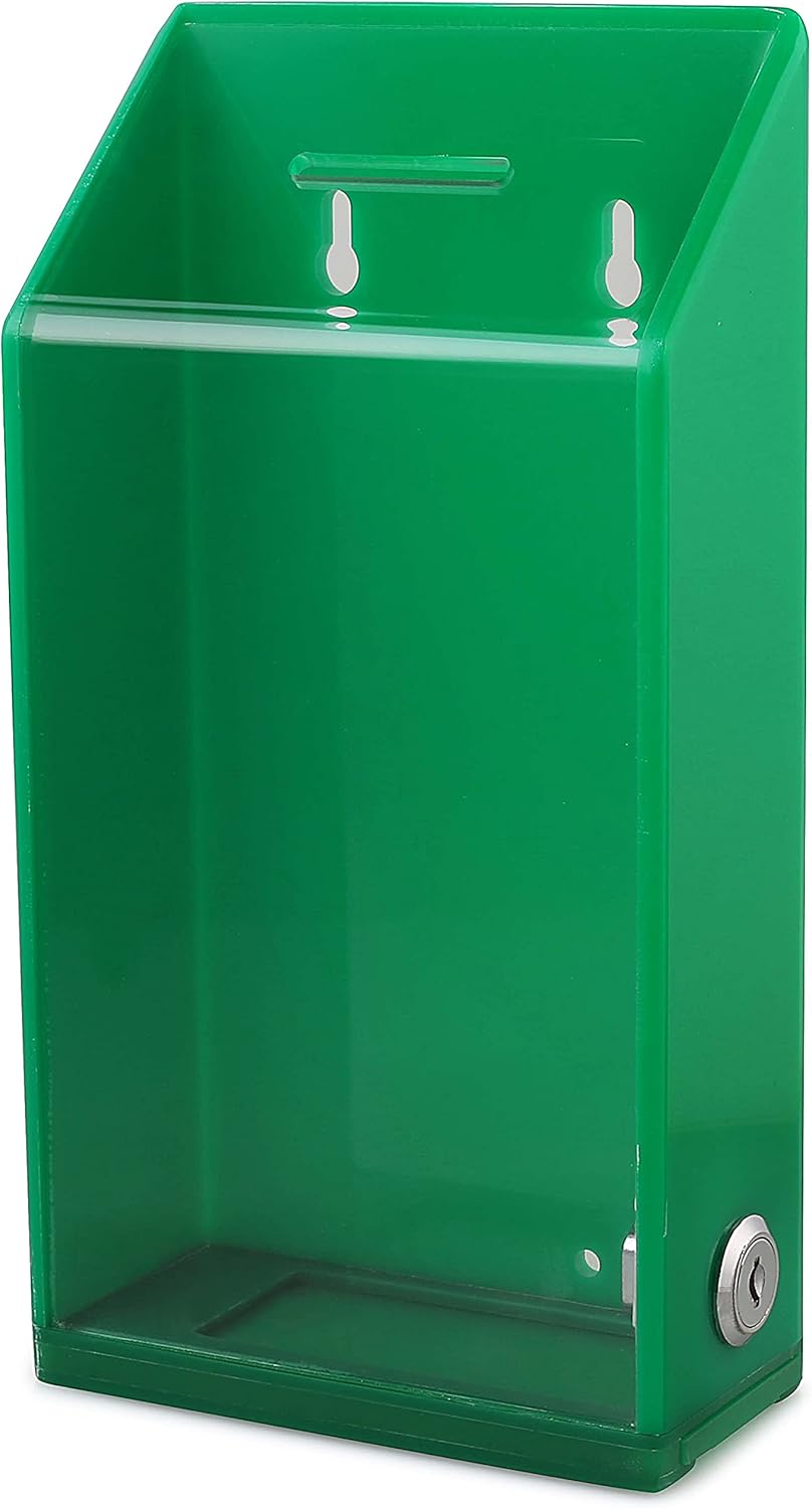 Amazon.com : Rectangular Acrylic Donation Suggestion collection Box Pre ...
