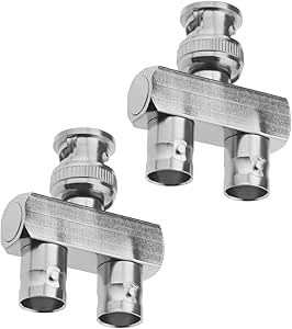 Amazon.com: The Lord of the Tools 2pcs BNC Male to Dual BNC Female High-Frequency Coaxial ...