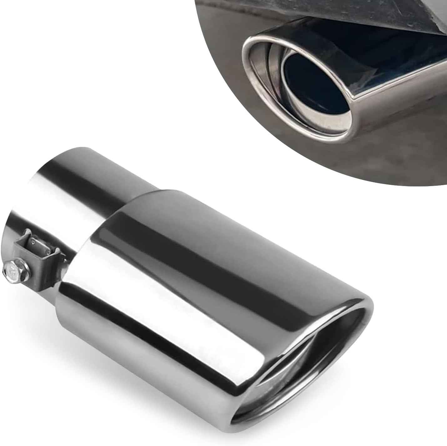 Amazon.com: Flygun Pack-1 Stainless Steel Exhaust Tip, Straight Type ...