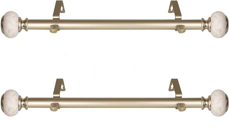 Amazon.com: 12 inch curtain rods for side panels