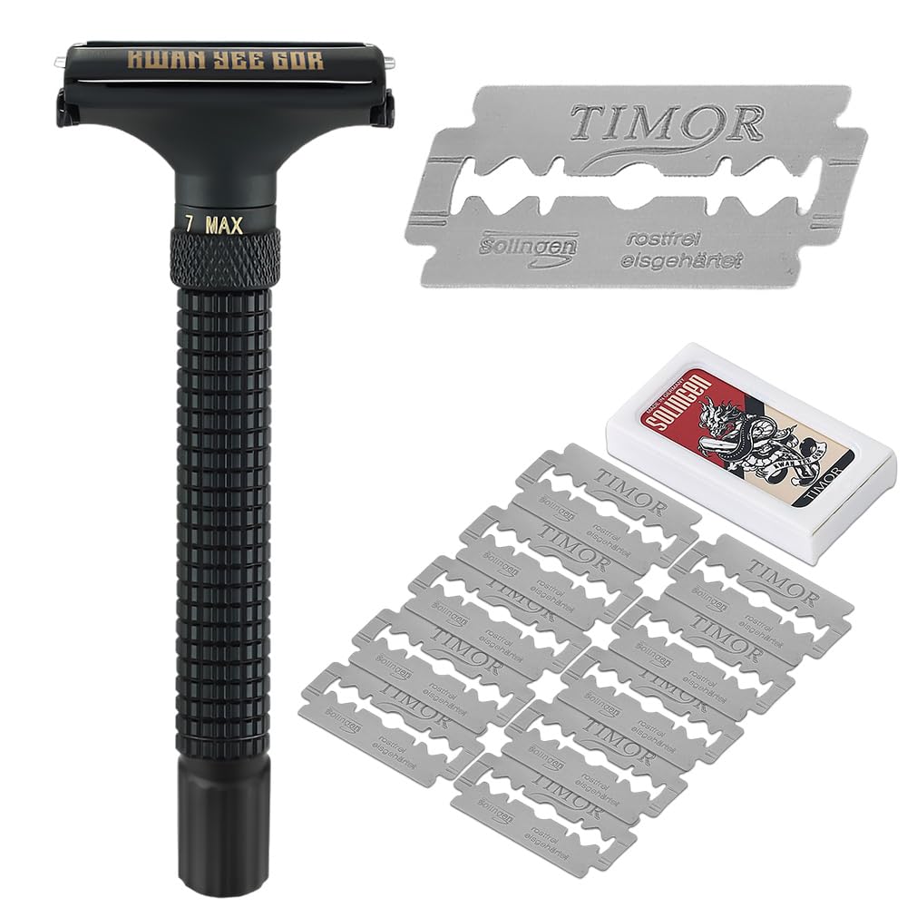Adjustable Double Edge Safety Razor With 10pcs German Solingen ...