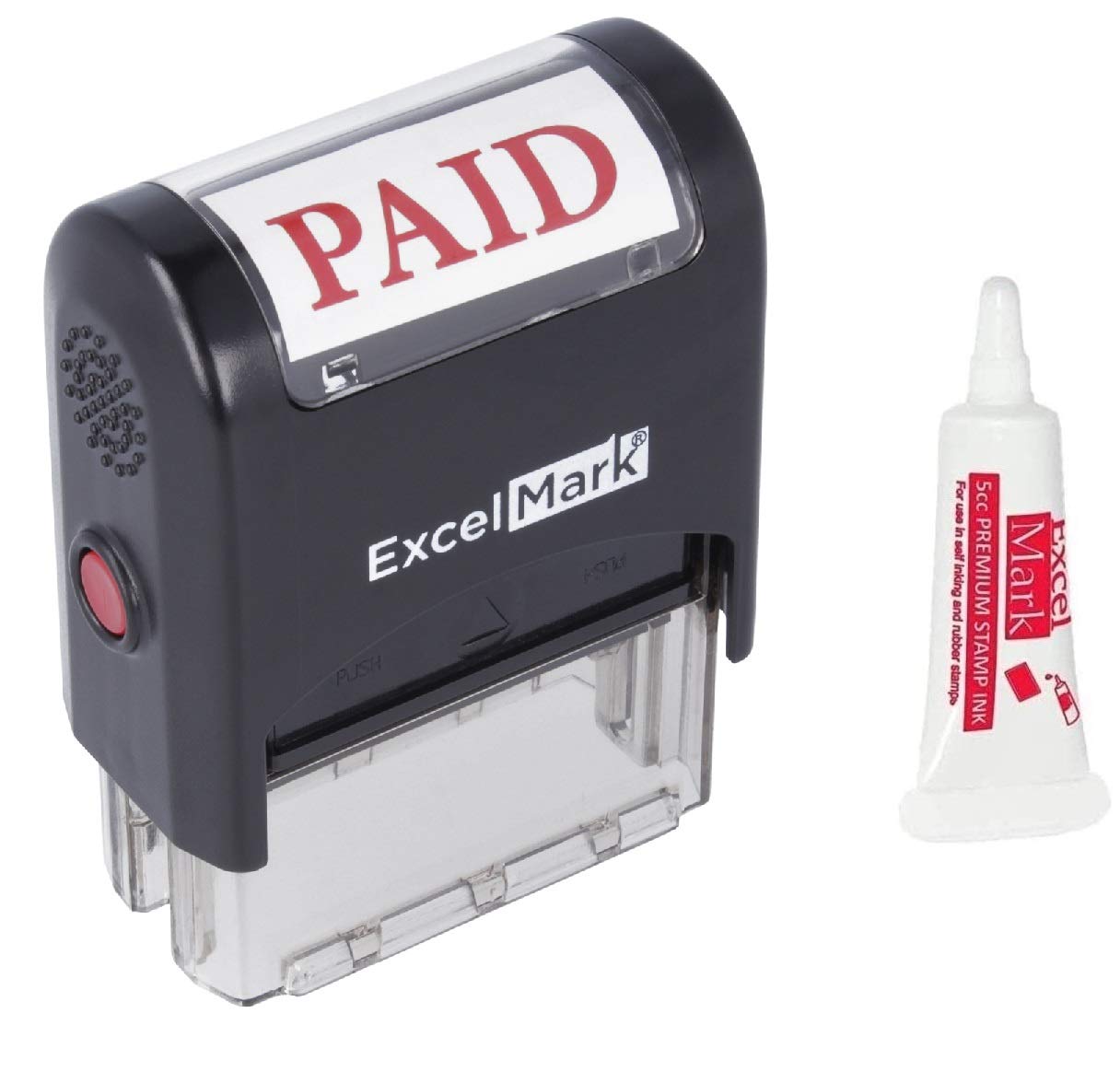 ExcelMark Paid Self Inking Rubber Stamp (Stamp Plus 5cc Refill Ink ...