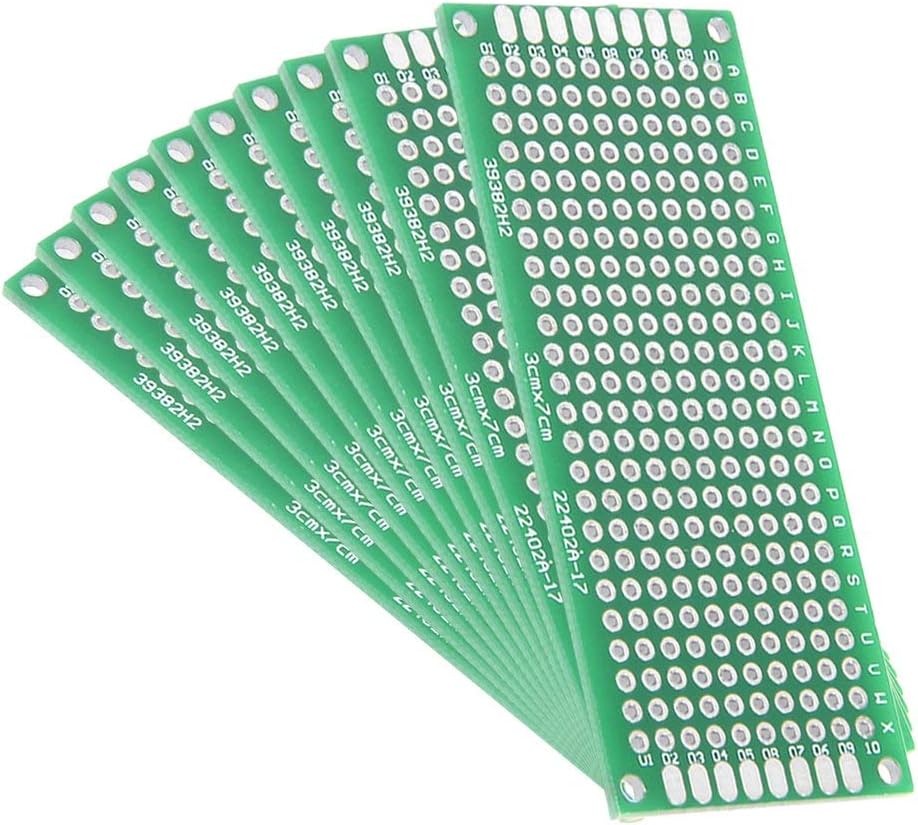 REES52® 5pcs 2 x 8 cm Double Sided PCB Board Universal Printed Circuit ...