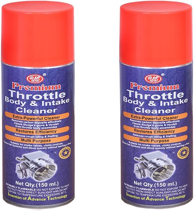 UE Premium Throttle Body Intake Cleaner Spray 150 ML Pack of 2 : Amazon ...