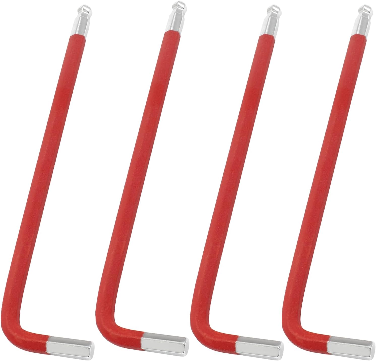 uxcell 6mm Ball End Hex Key Wrench, L Shaped Long Arm S2 Steel ...