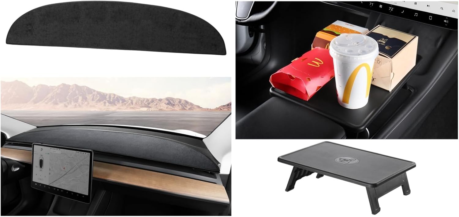 Amazon.com: BASENOR Tesla Model Y Dashboard Cover and Tesla Model 3 ...