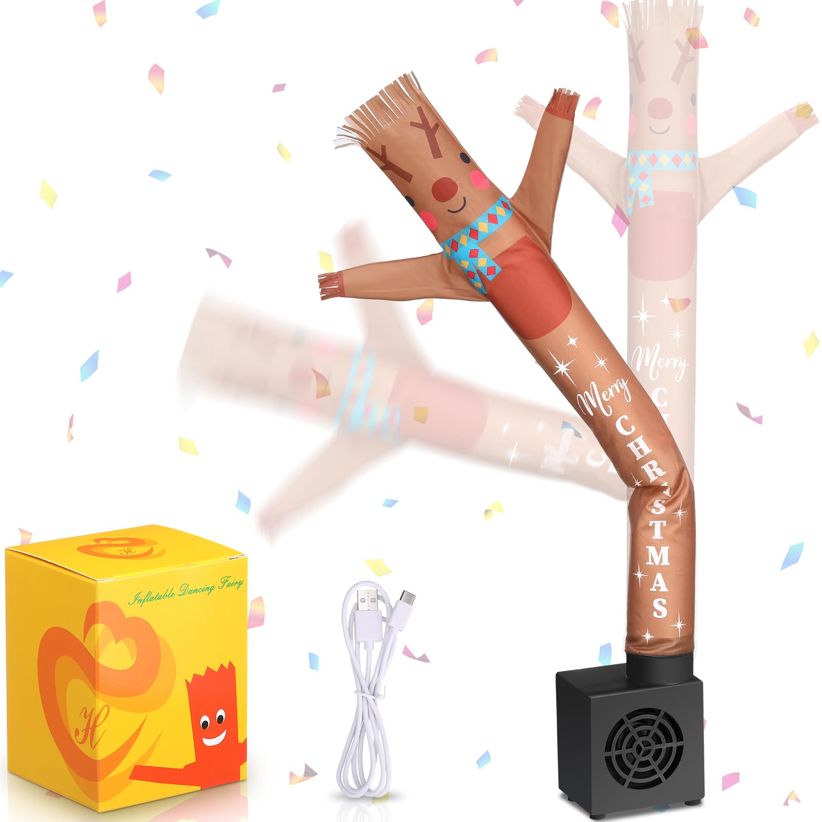 Amazon.com: Outus Christmas Mini Inflatable Tube Man for Desktop ...