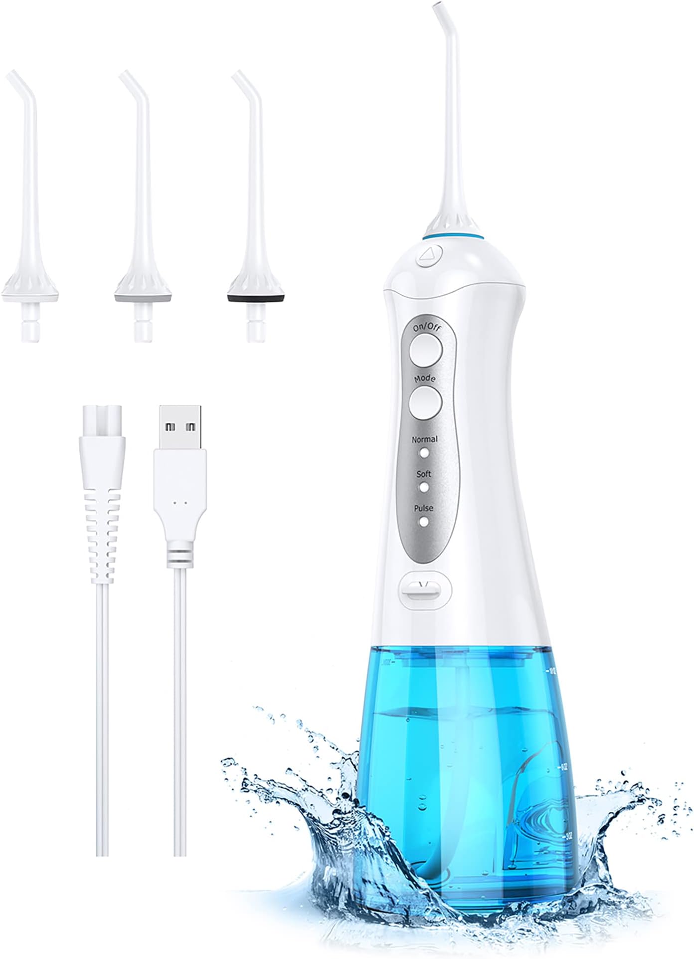 Amazon.com: Water Flosser Cordless, Portable Teeth Cleaner with 3 Modes ...