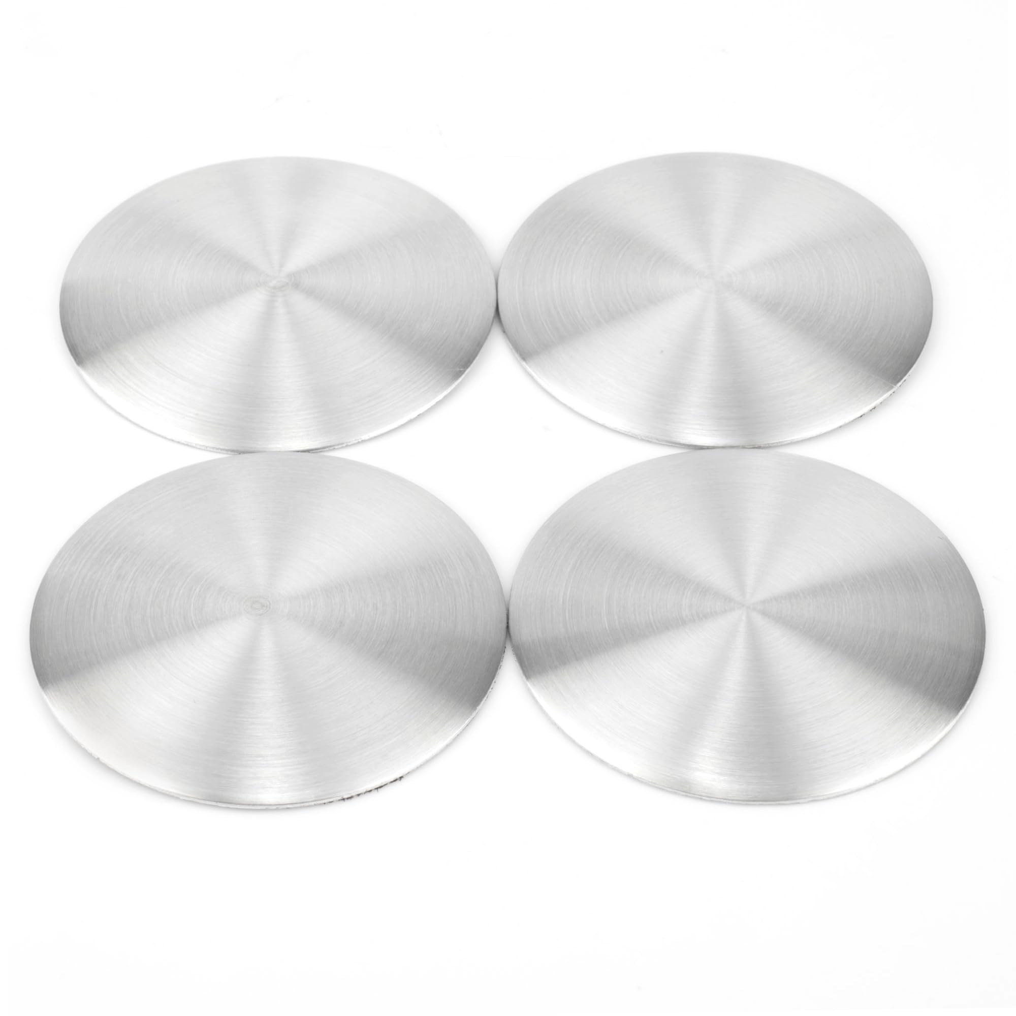 Snapklik.com : 4pcs 56mm/2.2in Wheel Center Caps Stickers Sliver ...
