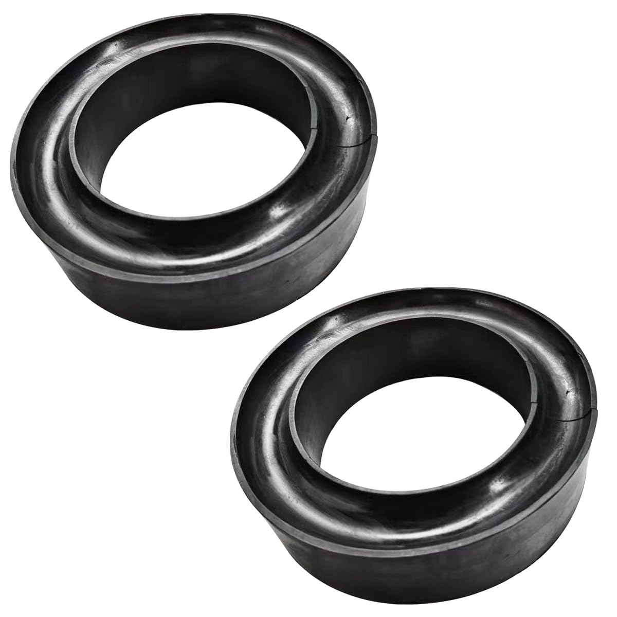 Amazon.com: 2 Pack Car Heavy-Duty Round Rubber Coil Spring Spacers ...