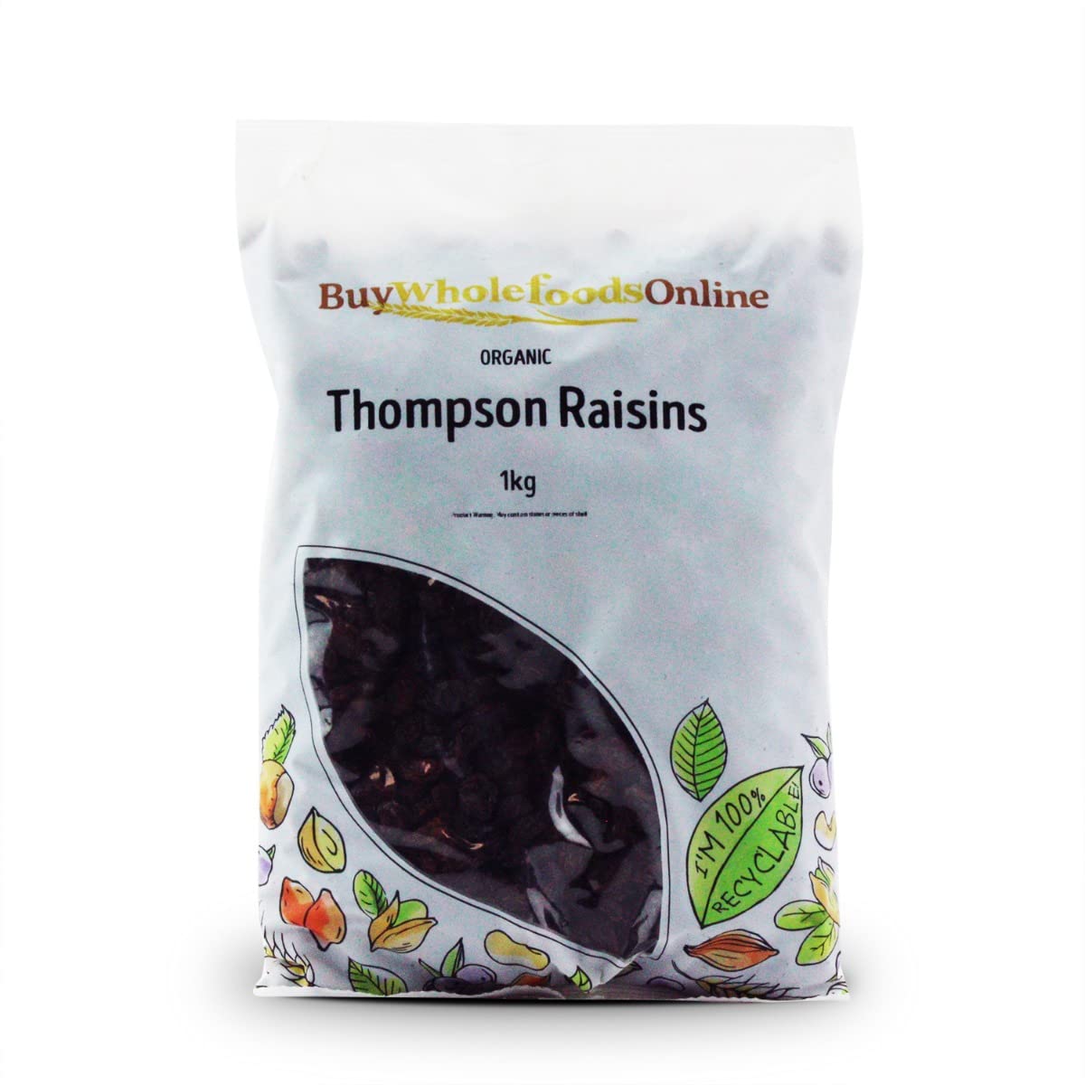 Organic Thompson Raisins 1kg (BWFO) : Amazon.co.uk: Grocery