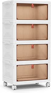 Amazon.com: YSSOA 4 Tier Plastic Storage Bins with Lids - 23QT ...