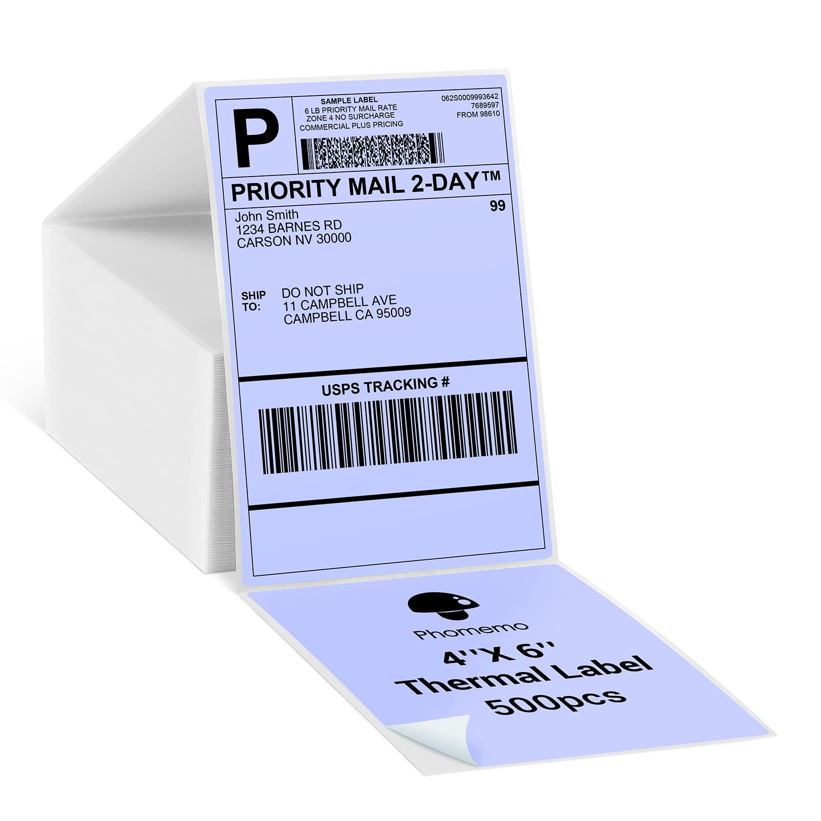Snapklik.com : Phomemo Purple Shipping Labels- 4X6 Thermal Thermal ...
