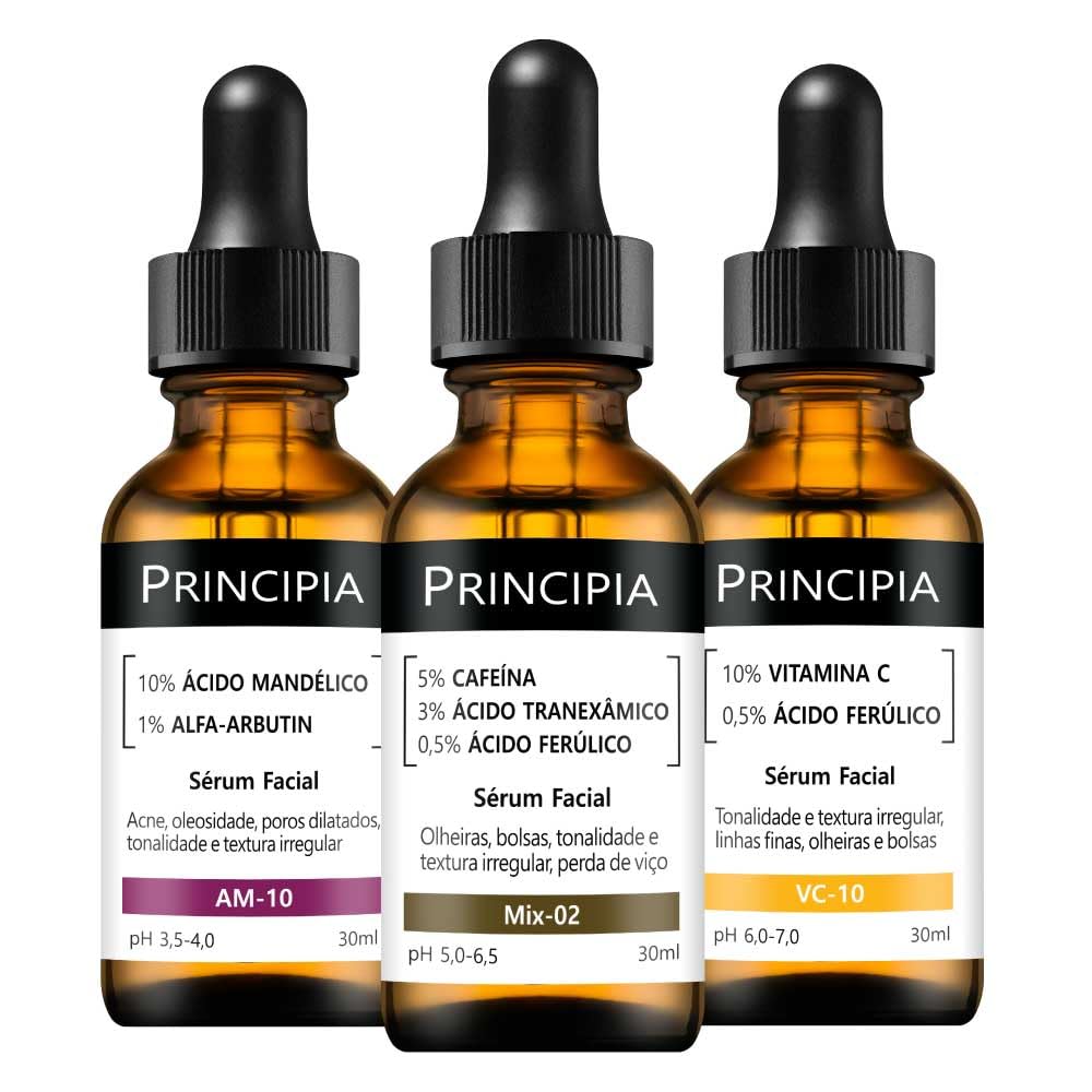 Kit Principia Séruns Anti Olheiras Trio Vitamina C-10 | Amazon.com.br