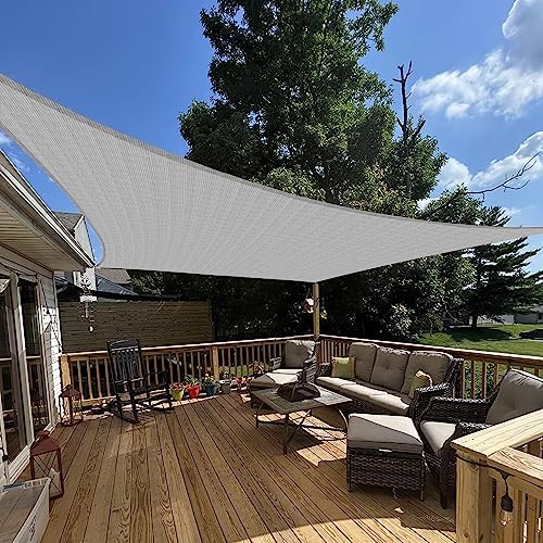 Amazon.com: MEKKAPRO Sun Shade Sail 12' x10' - UV Blocking Outdoor ...