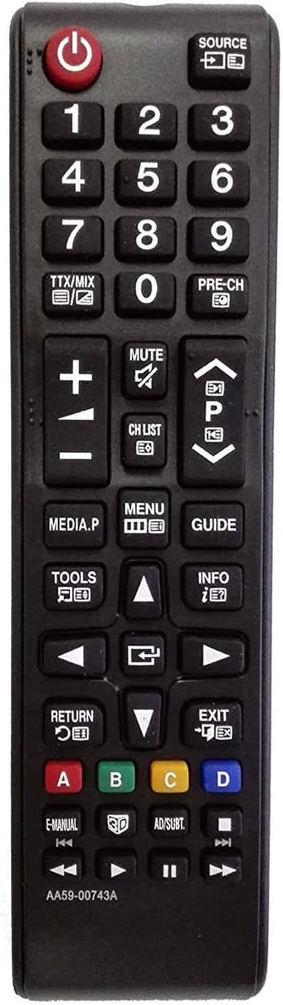 allimity Remote Remote pour Samsung TV UE40F6100AWXZG UE32F6100 ...
