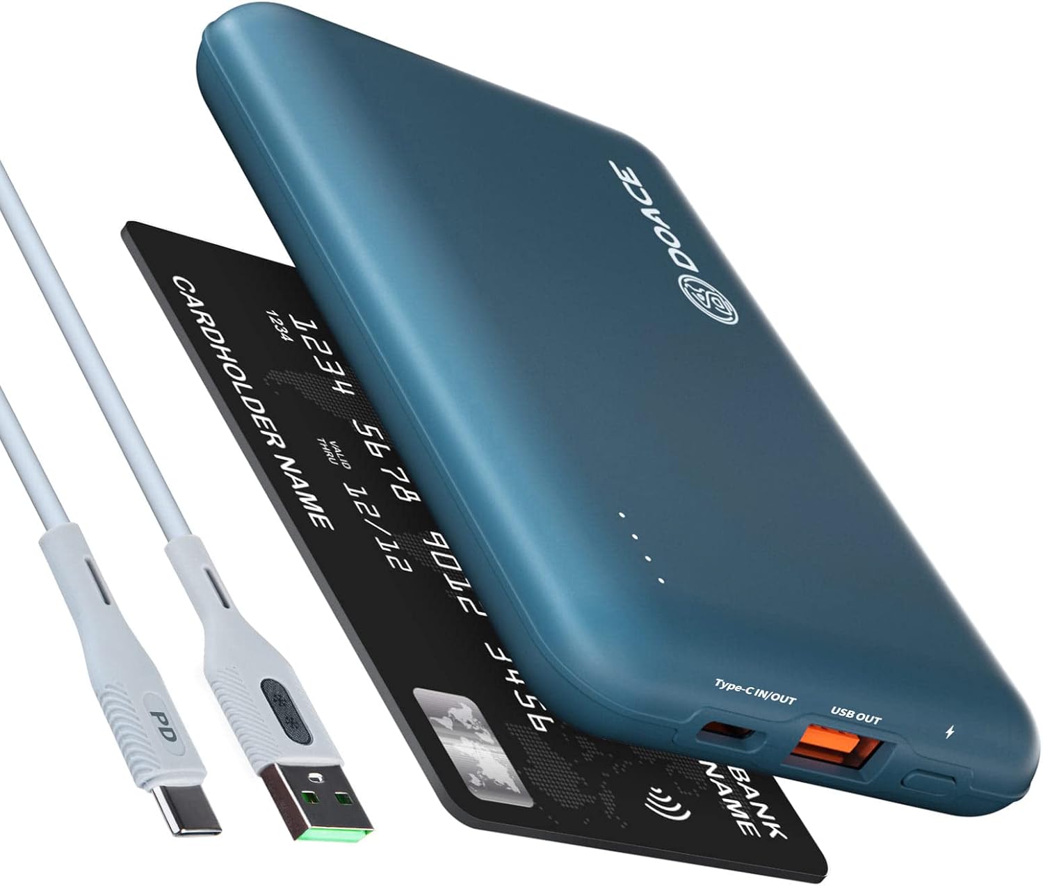 Amazon.com: DOACE 10000mAh Power Bank Rechargeable, 12V/ 9V/ 5V Battery ...