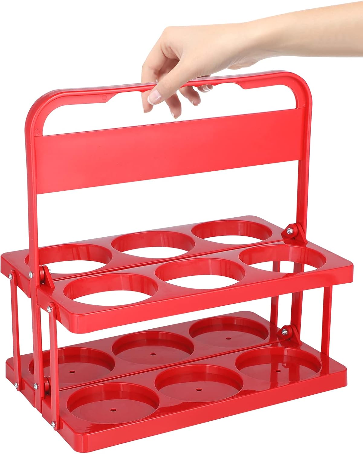 Amazon.com: Larwiydo Foldable Plastic Beverage Carrier, Drink Carrier ...