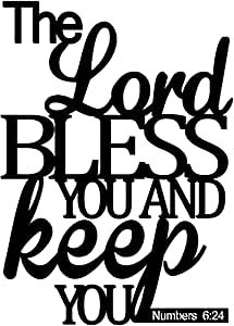 Amazon.com: Metal Bible Verses Wall Decor - The Lord Bless You And Keep ...
