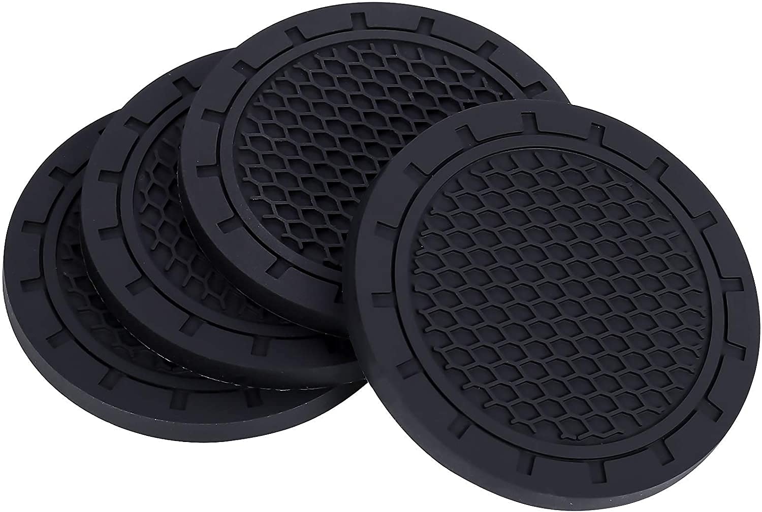 Xinstroe 4 Pcs Car Cup Holder Coaster, 2.67 inch Universal Vehicle Car ...