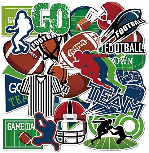 Amazon.com: Resurhang 160 Pcs Football Theme Party Cutout with Glue ...