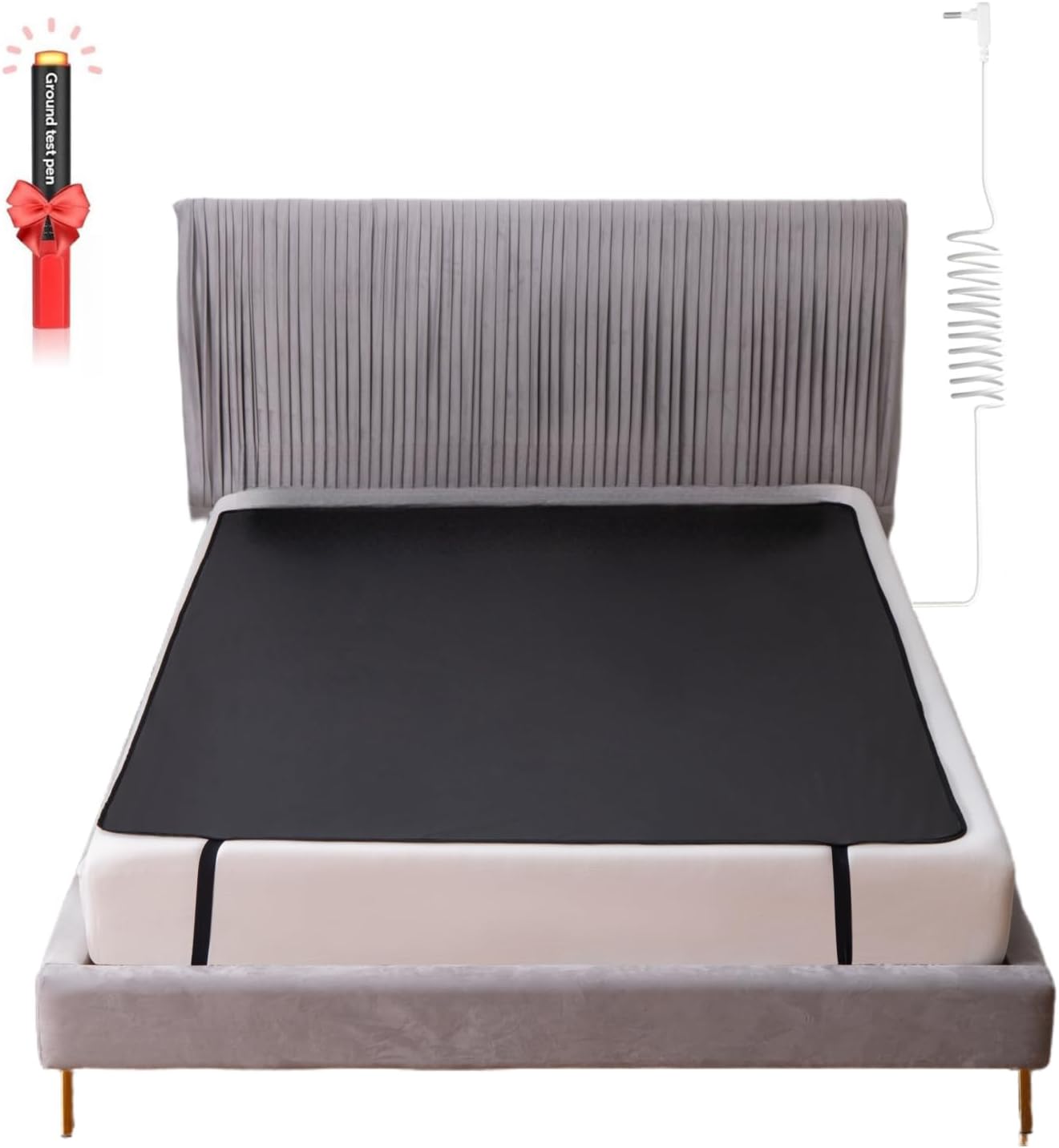 Amazon.com: Grounding Mat for Bed Full Size, Earthing Mattress Cover ...