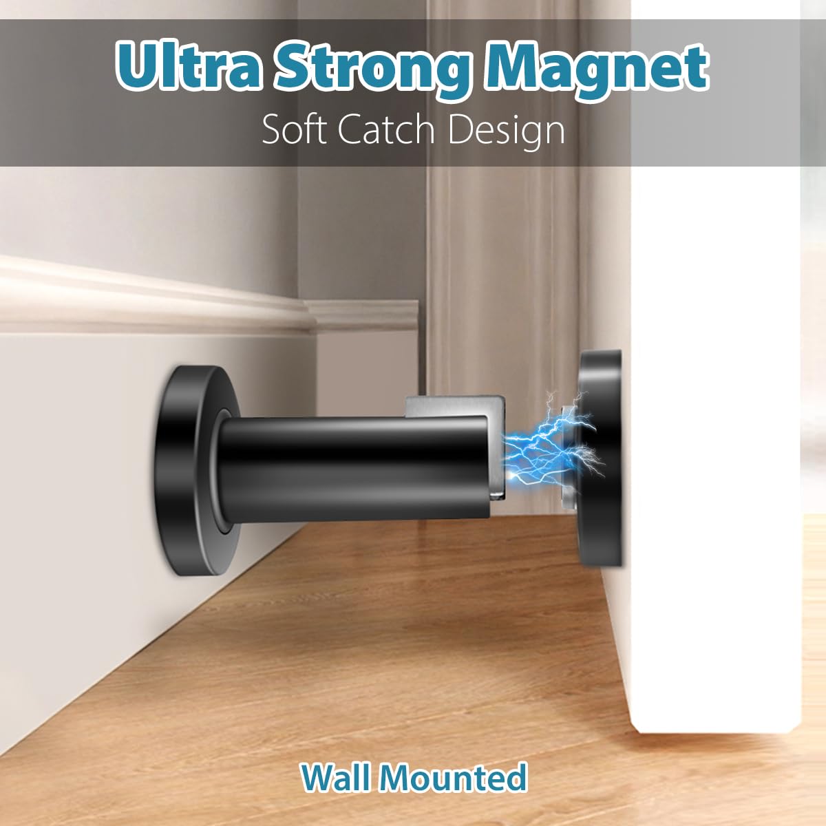 Snapklik.com : Door Stoppers, Magnetic Door Stop, Heavy Duty Stainless ...