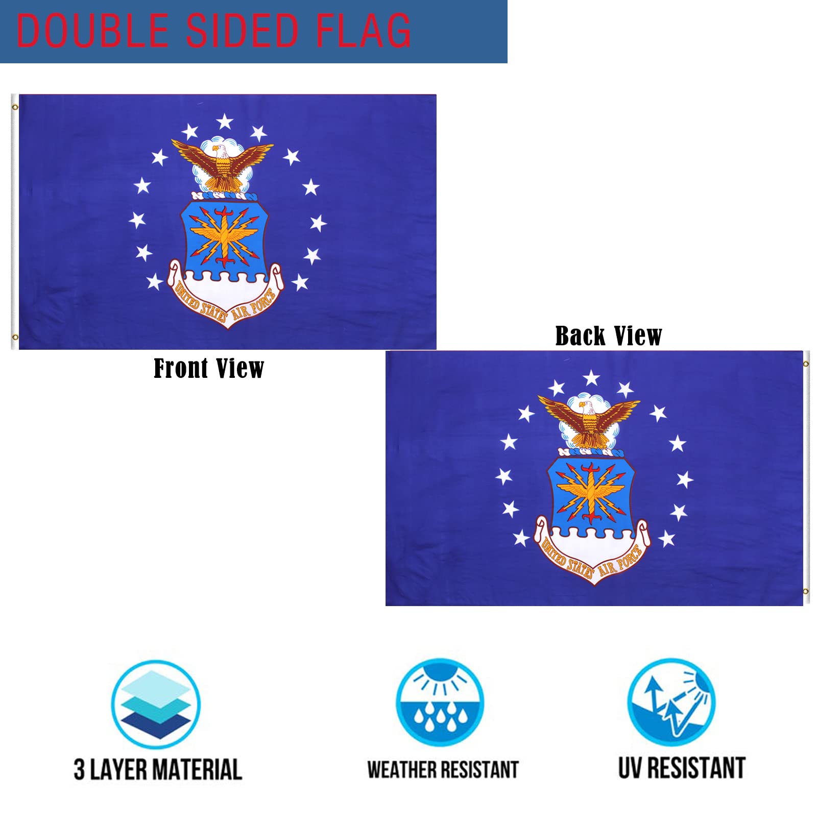 Embroidered Us Air Force Flag Wholesale LOT | G128 USA American