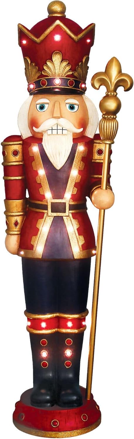 Amazon.com: Global Merchandise Holiday Time Light Up Musical Nutcracker ...