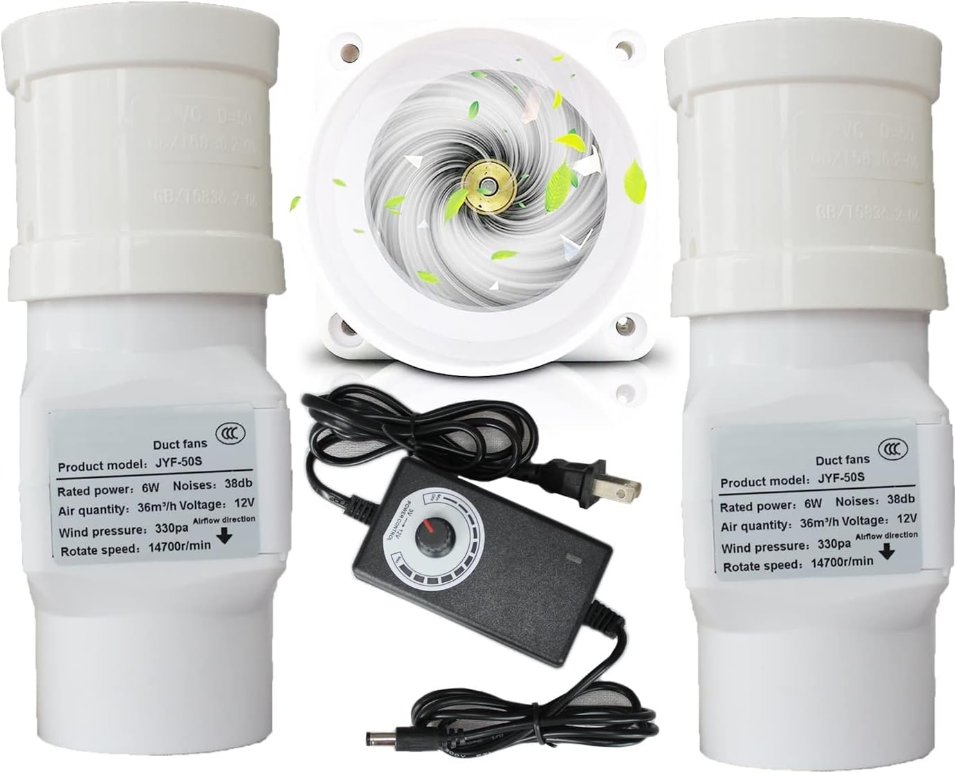 Amazon.com: SAKAUE High Efficiency Inline Fan 2 Inch 50mm Inline Duct ...