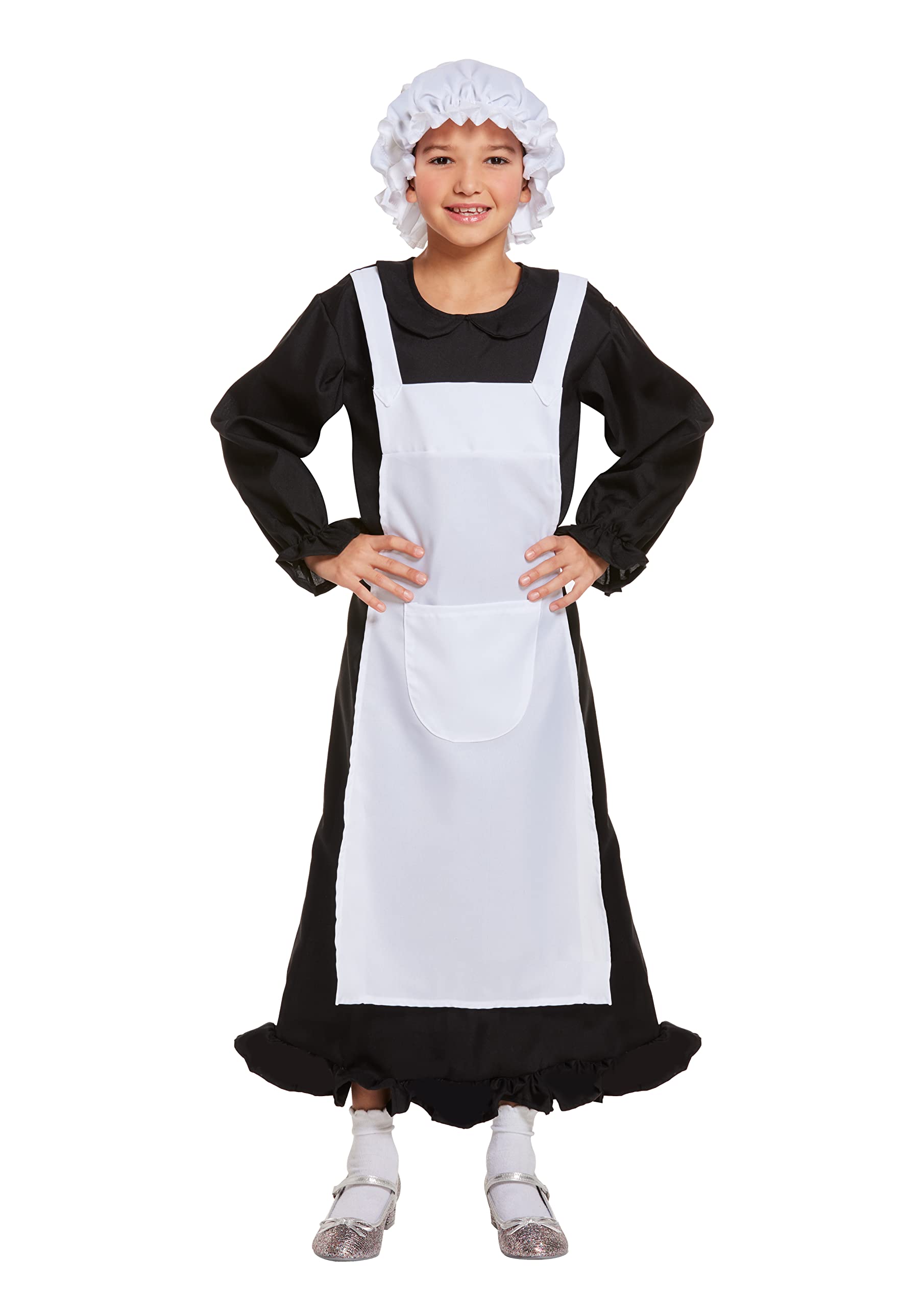 Girls Victorian Day Poor Girl Maid Servant Orphan Fancy Dress Costume ...