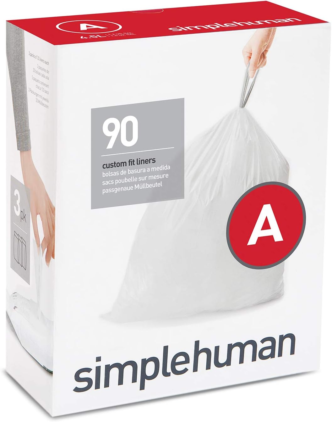 Amazon.co.jp: simplehuman コードG パーフェクトフィット ゴミ袋 30L / 60袋 CW0257 : ドラッグストア