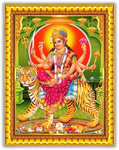 Xpression Decor Durga Maa Religious Wood Photo Frames with Acrylic ...