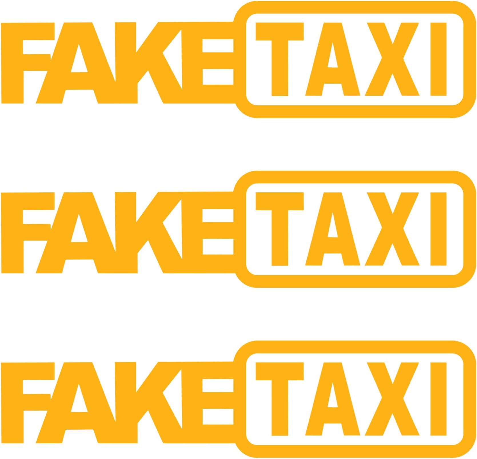 Amazon.com: Fake Taxi Sticker Decal Funny Vinyl Car Bumper : Automotive
