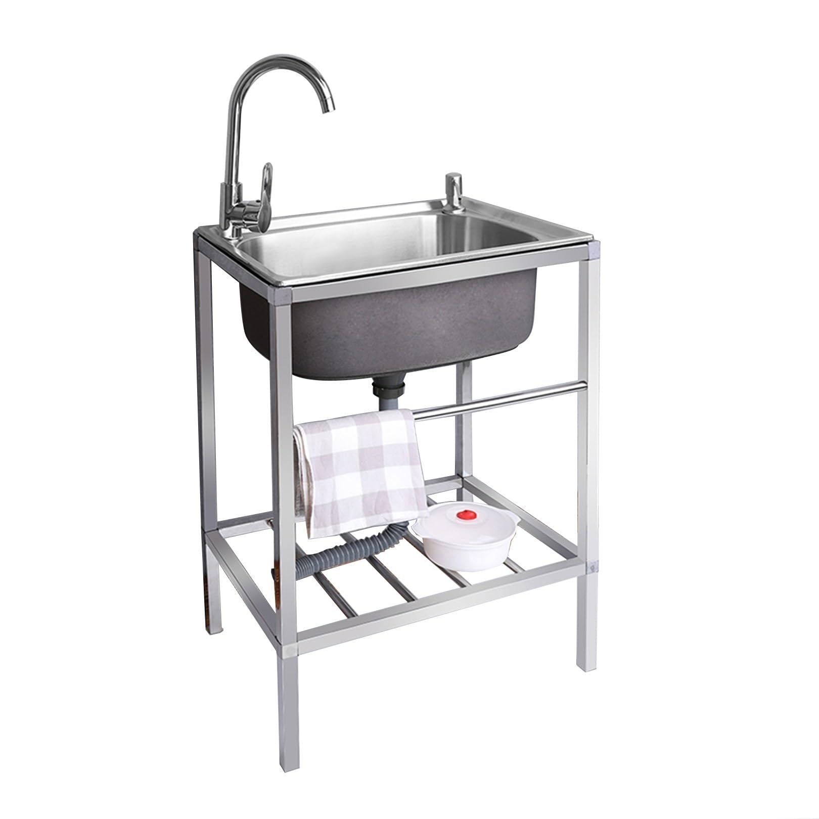 Outdoor Utility Sink For Washing, 304 Stainless Steel Commercial ...