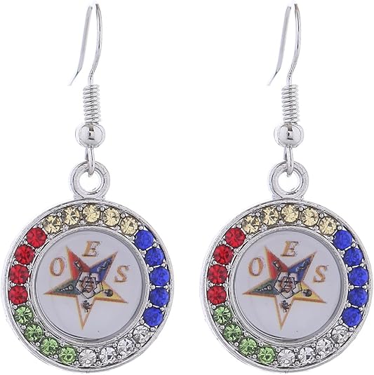 Amazon.com: OES Symbol Jewelry Crystal Order of The Eastern Star OES ...