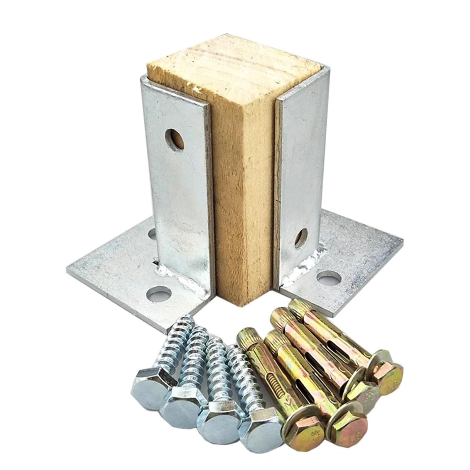 Stainless Steel Pillar Stand Base, Heavy Duty Adjustable Fence Post ...