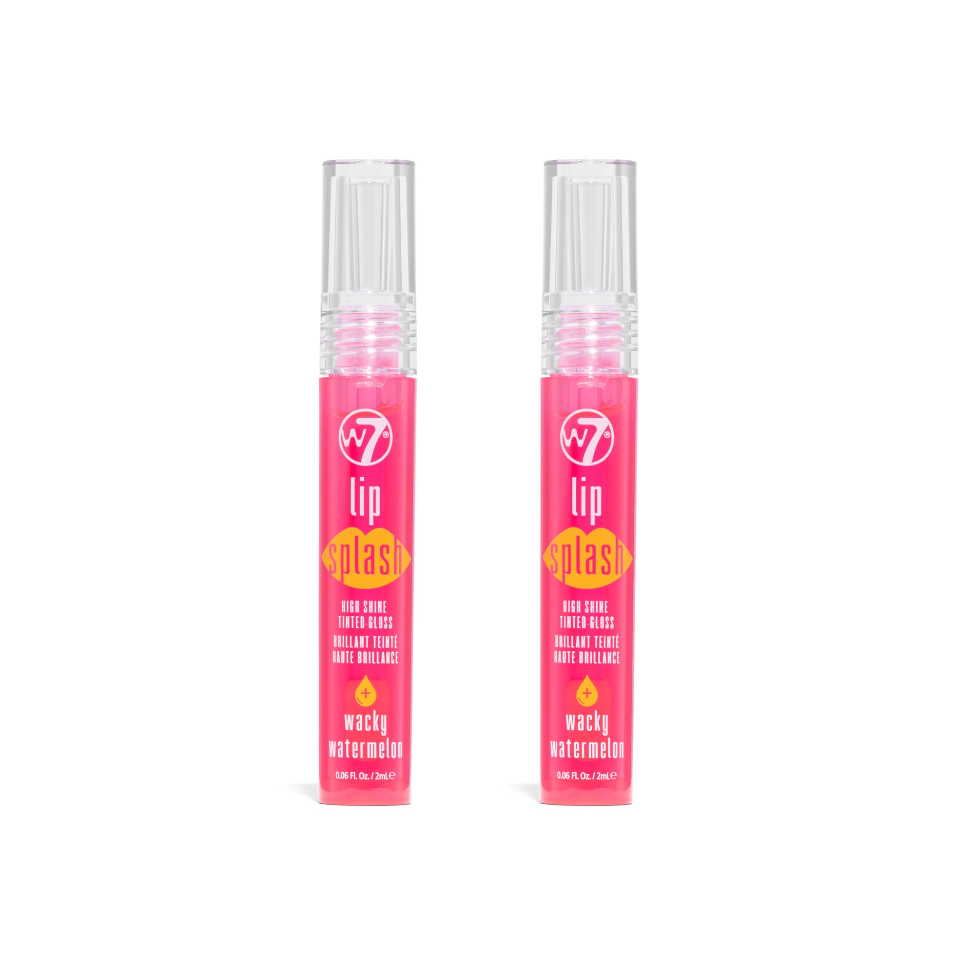 W7 Lip Splash Tinted Gloss - 2Pcs - Conditioning & Hydrating, Non ...