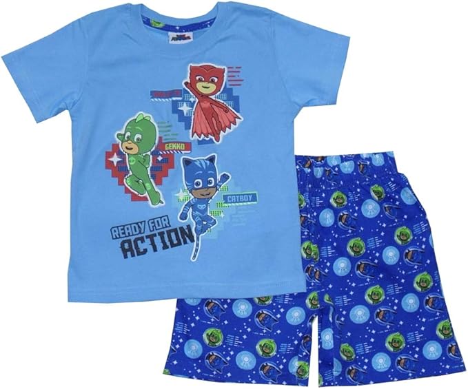 PJ Masks Shorty pyjama heroes. - Blue - 3 Years : Amazon.co.uk: Fashion