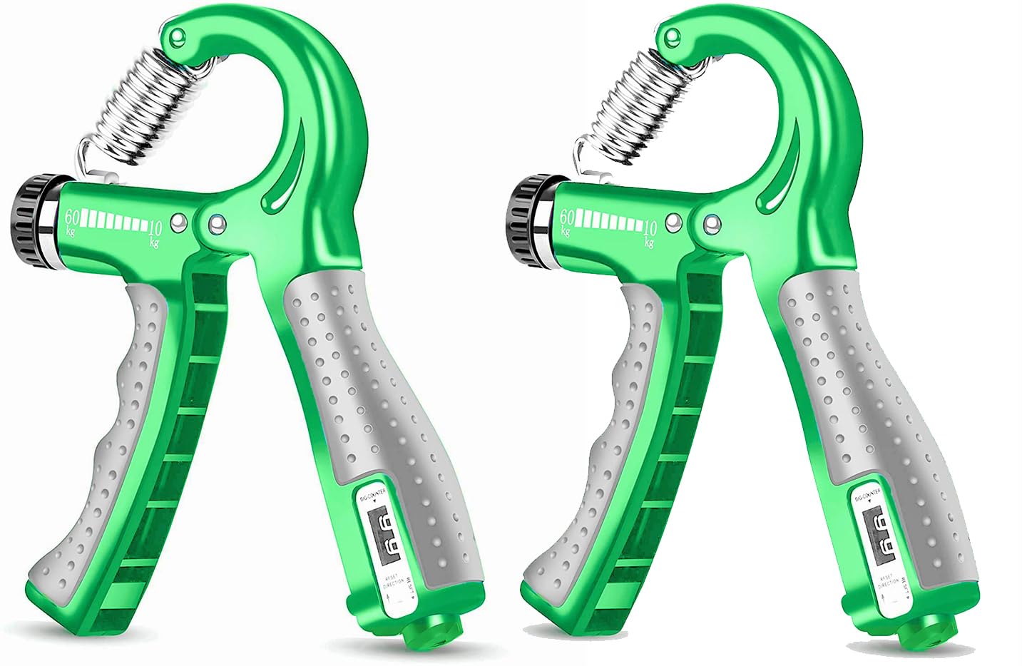 Strauss Adjustable Hand Grip Strengthener with Counter Meter - Green ...