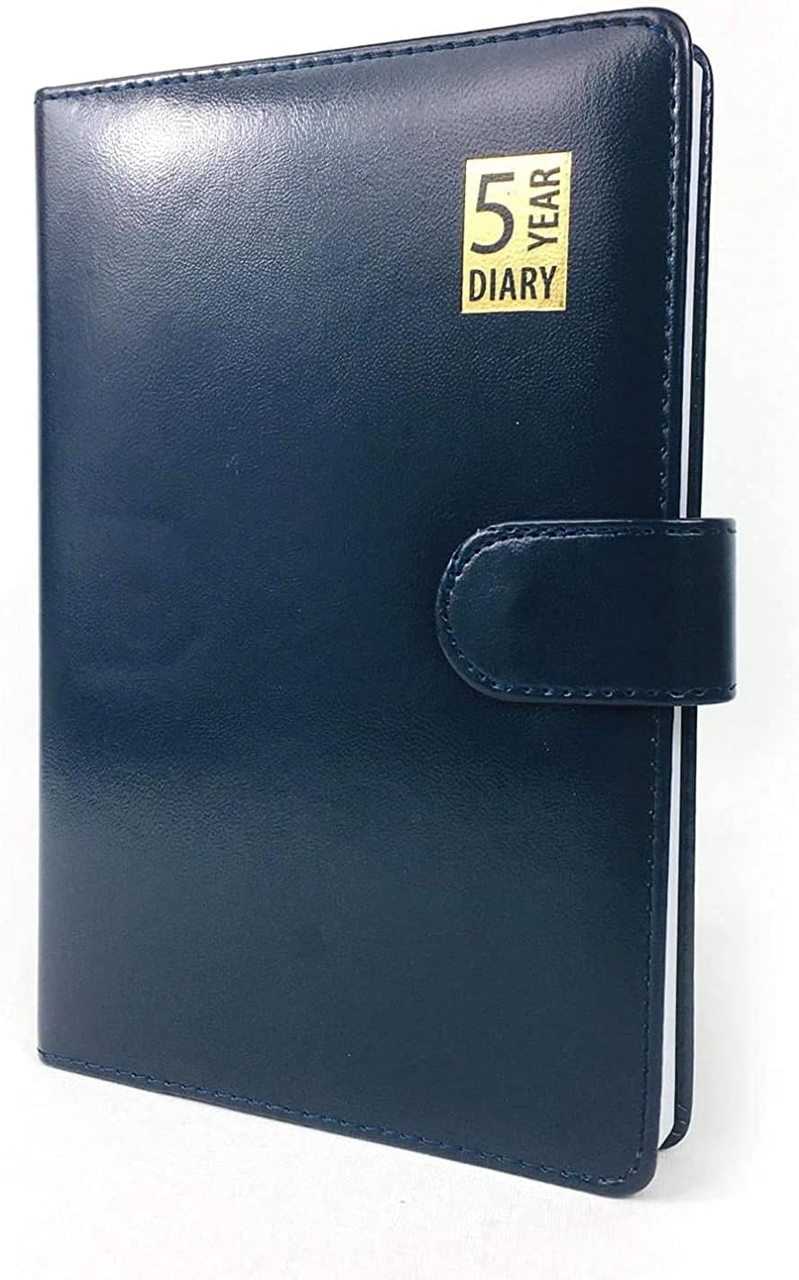 5 Year Undated Leather Look A5 Week To View Padded Diary Pink : Amazon ...