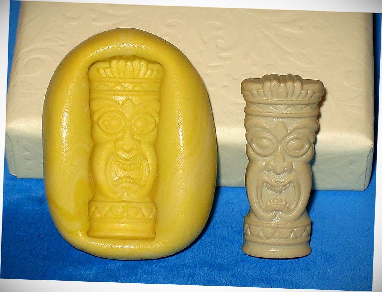 Amazon.com: Chocolate Molds Tiki Pedestal Silicone Push Mold A392 For ...