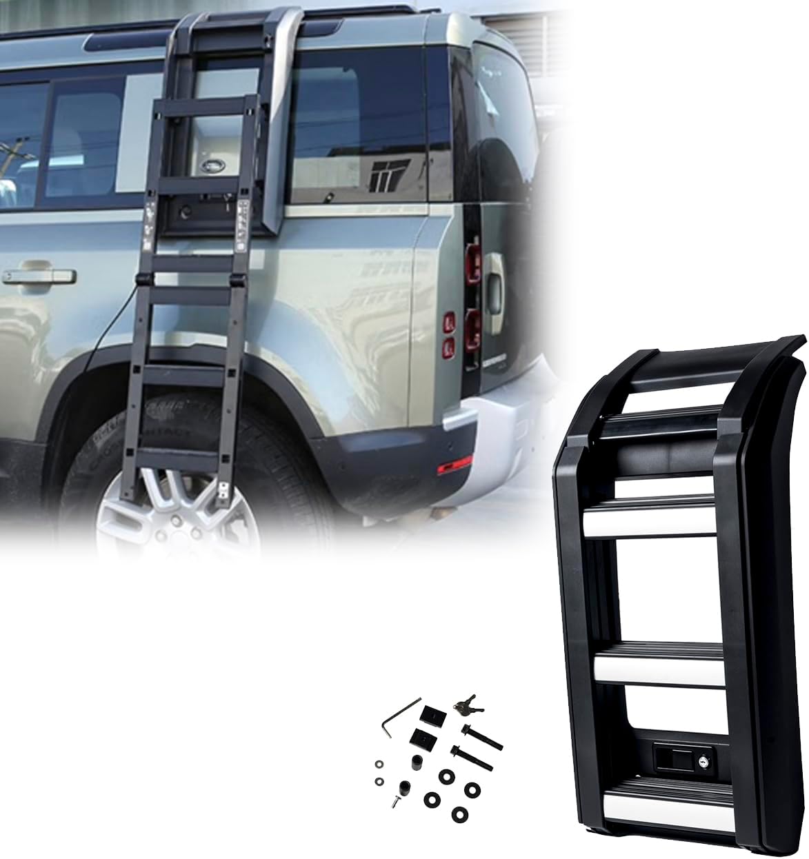 Amazon.com: Aluminium Alloy Rear Window Ladder Luggage Carriers Car ...