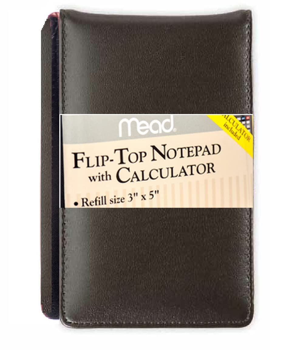 Mead Flip Top Notepad with Pen & Calculator : Amazon.co.uk