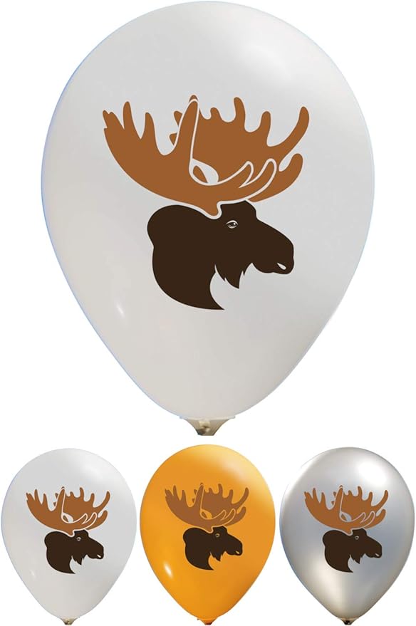 Amazon.com: Moose Head Balloons - 12 Inch Latex (16 Pieces) for ...